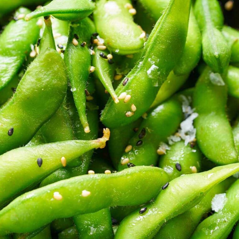 Instant Pot Garlic Edamame - Fluffy's Kitchen
